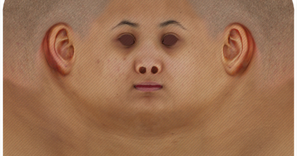 Female head texture map 04